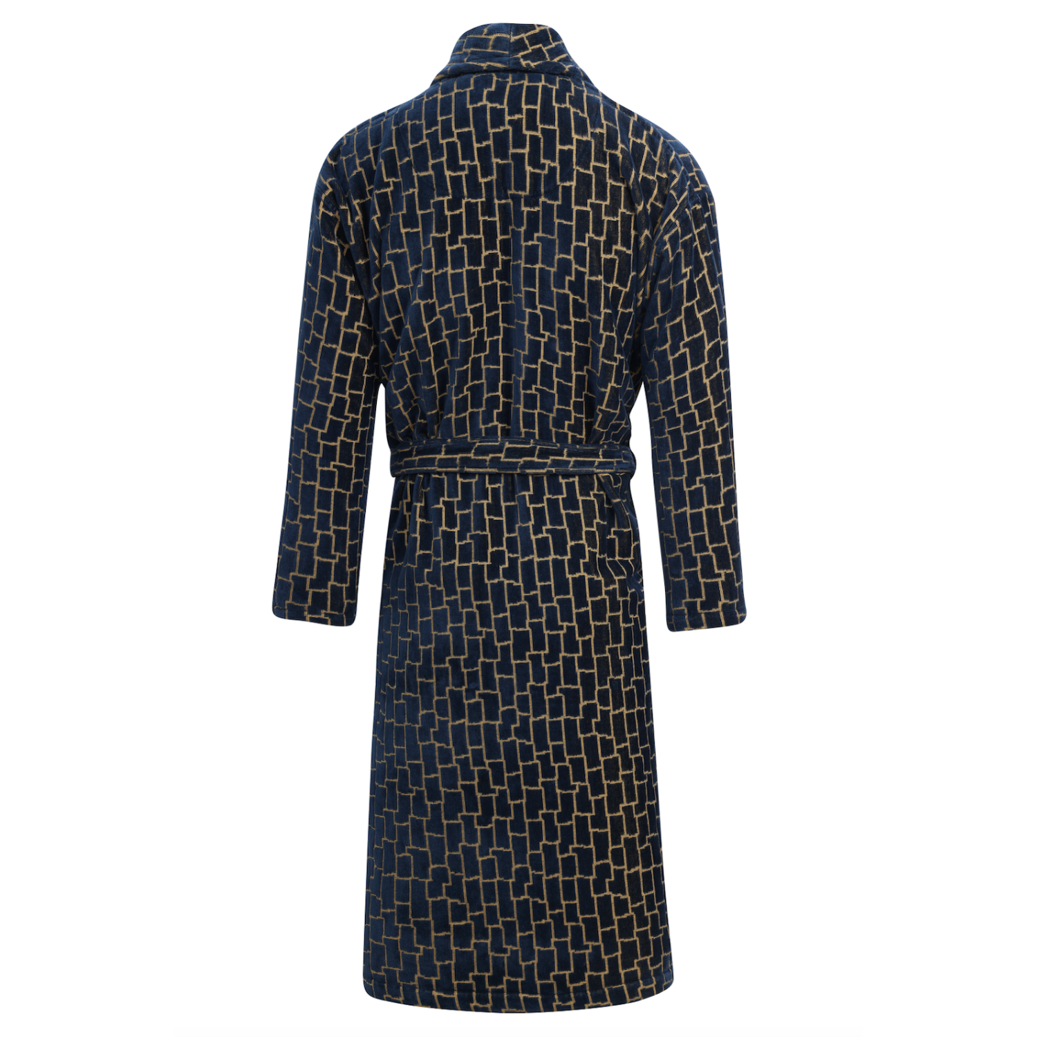 Men's Blue Dressing Gown - Agean | Bown of London – Bown of London AU